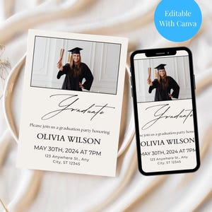 Class of 2025 Graduation Party Invitation Template Editable Graduation ...