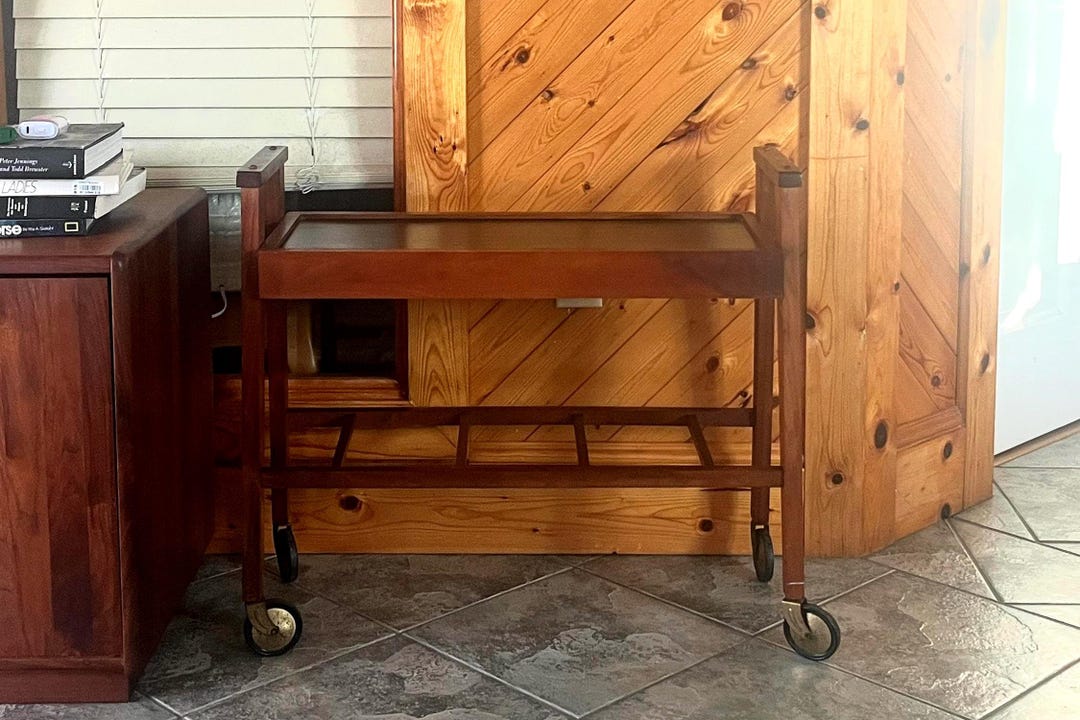 MCM Danish Style Bar Cart - Etsy