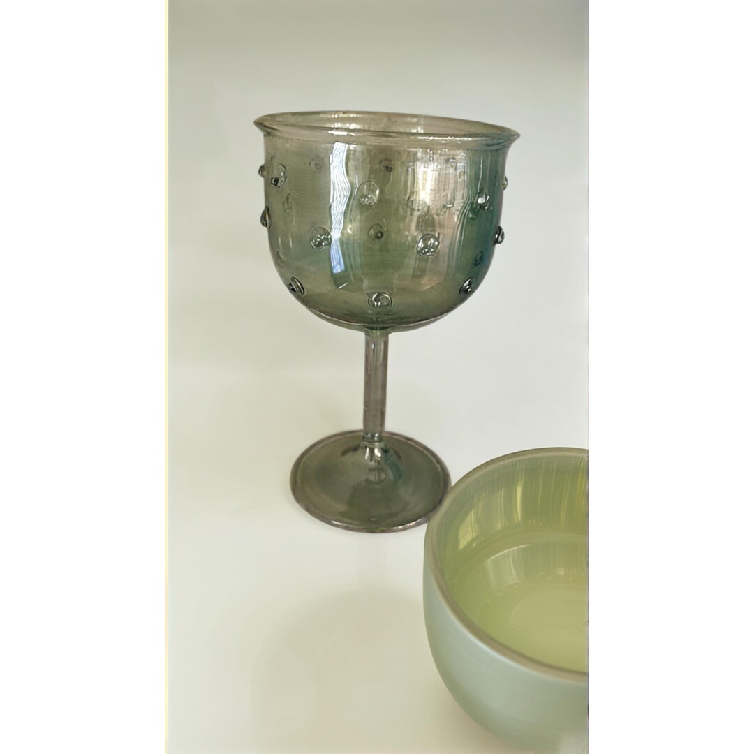 Handmade Bubble-textured Glass, Water Glass, Juice Glass, Decorative ...