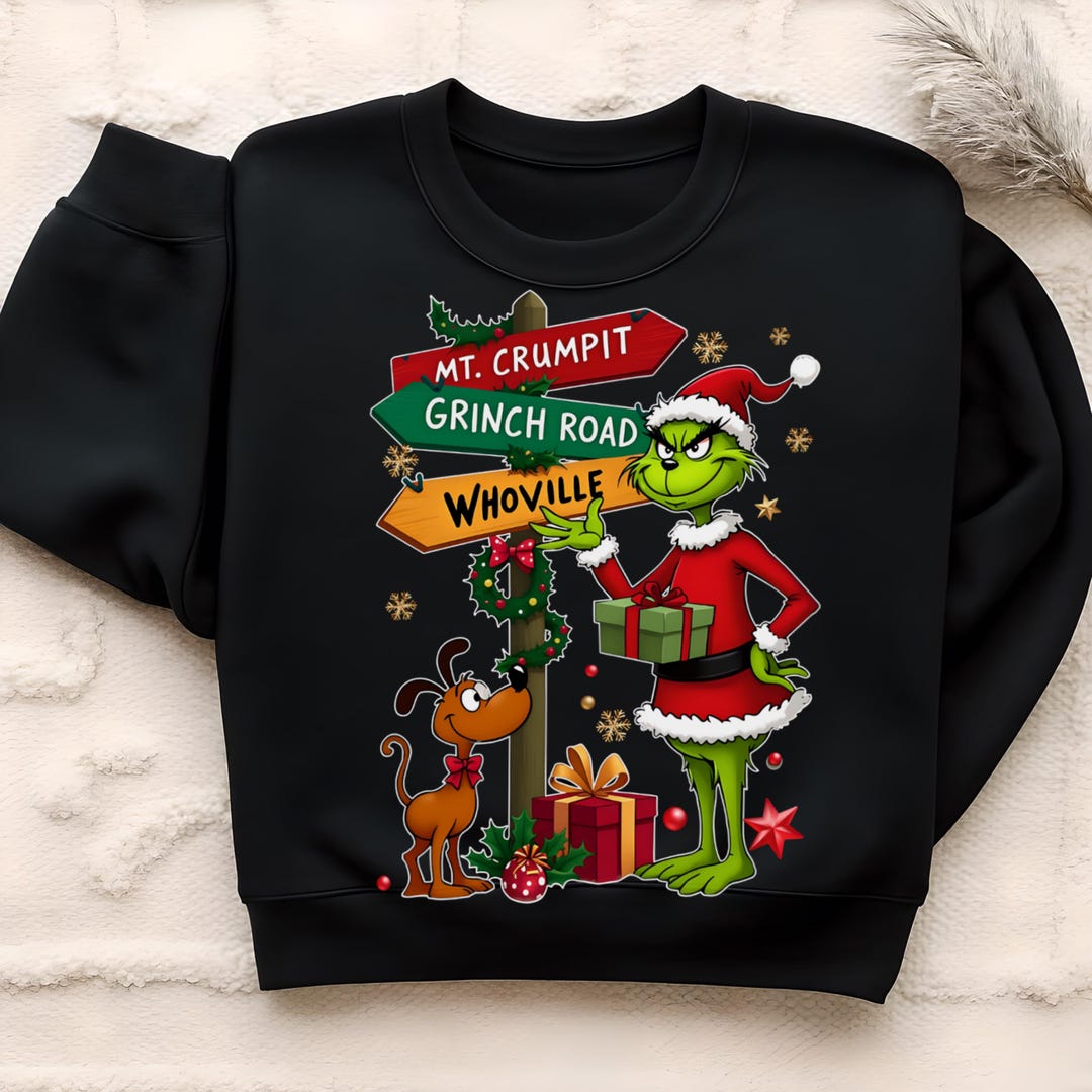 Grinch Christmas PNG, Whoville Road Sign (digital Download) - Etsy Canada