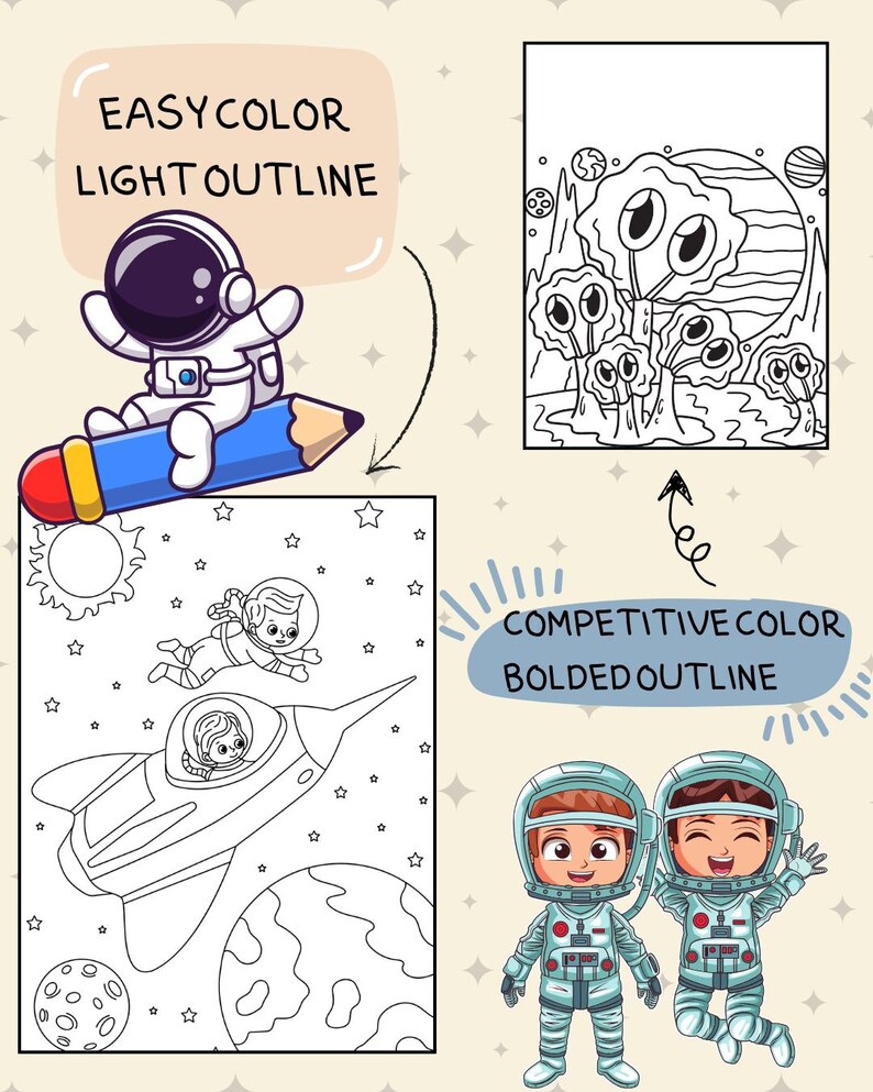 Space Coloring Pages for Kids | 20 Printable Space-themed Sheets ...