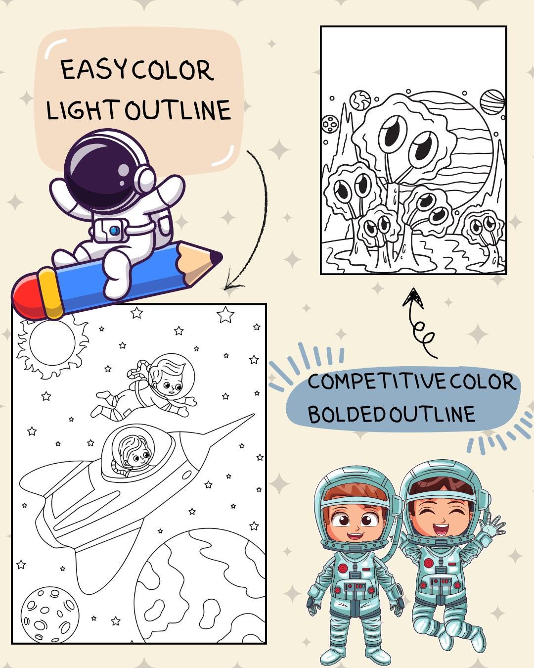 Space Coloring Pages for Kids | 20 Printable Space-themed Sheets ...