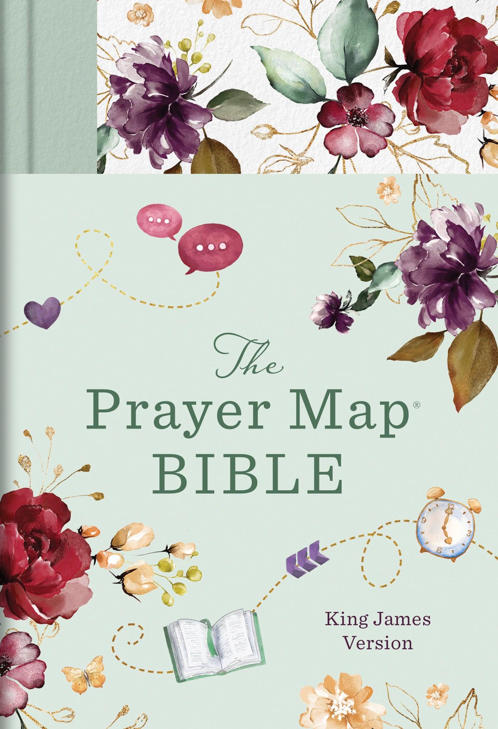 The KJV Prayer Map® Bible [mint Blossoms] - Etsy