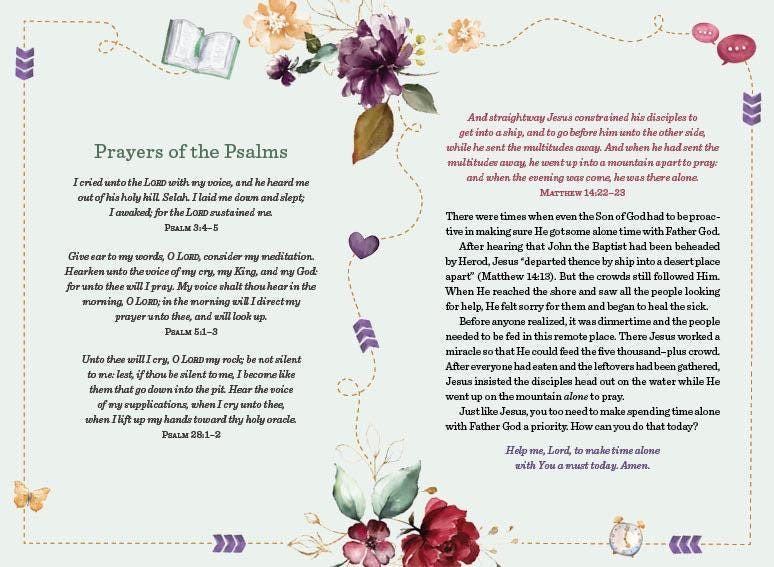 The KJV Prayer Map® Bible [mint Blossoms] - Etsy