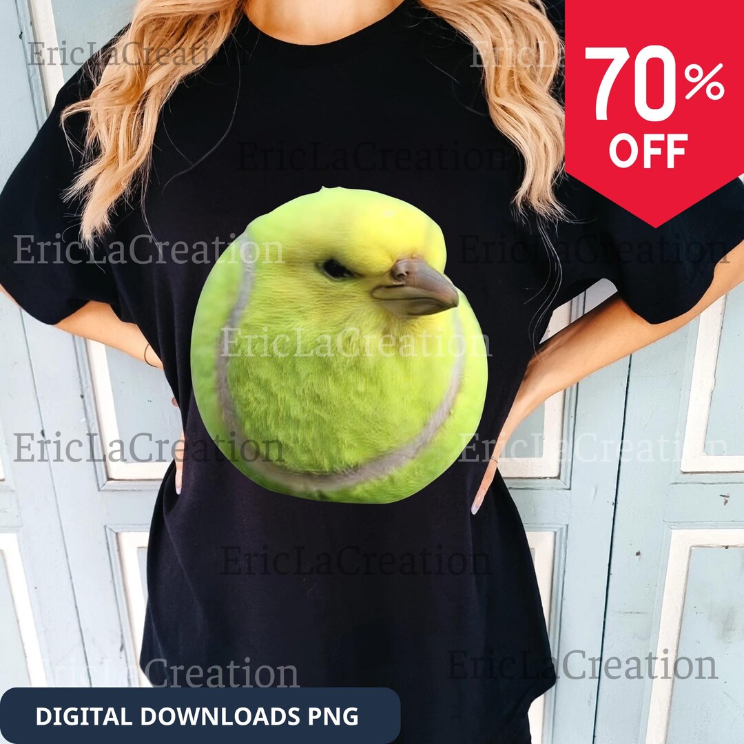 Silly Tennis Bird Meme Brainrot Gen Z Png, Oddly Specific Png, Unhinged ...