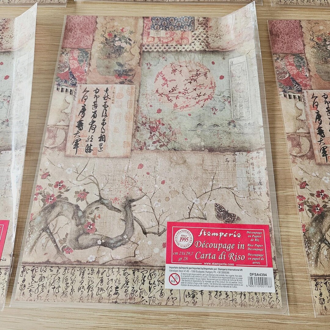 Rice Paper Decoupage Sheet, Stamperia, A4, DFSA4394 - Etsy
