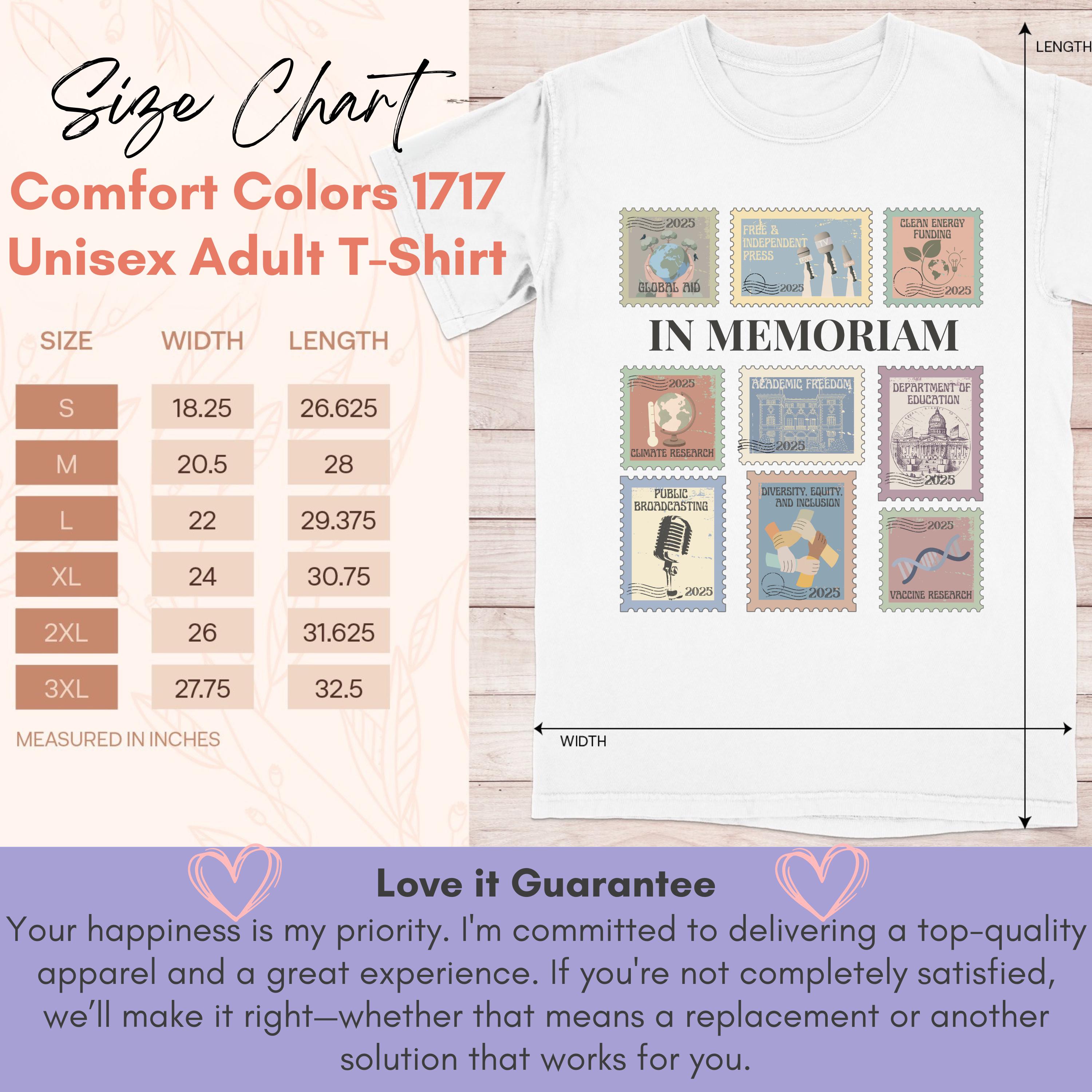 Retro Pro Democracy Shirt Comfort Colors® 1717 Unisex "in Memoriam", 35 ...
