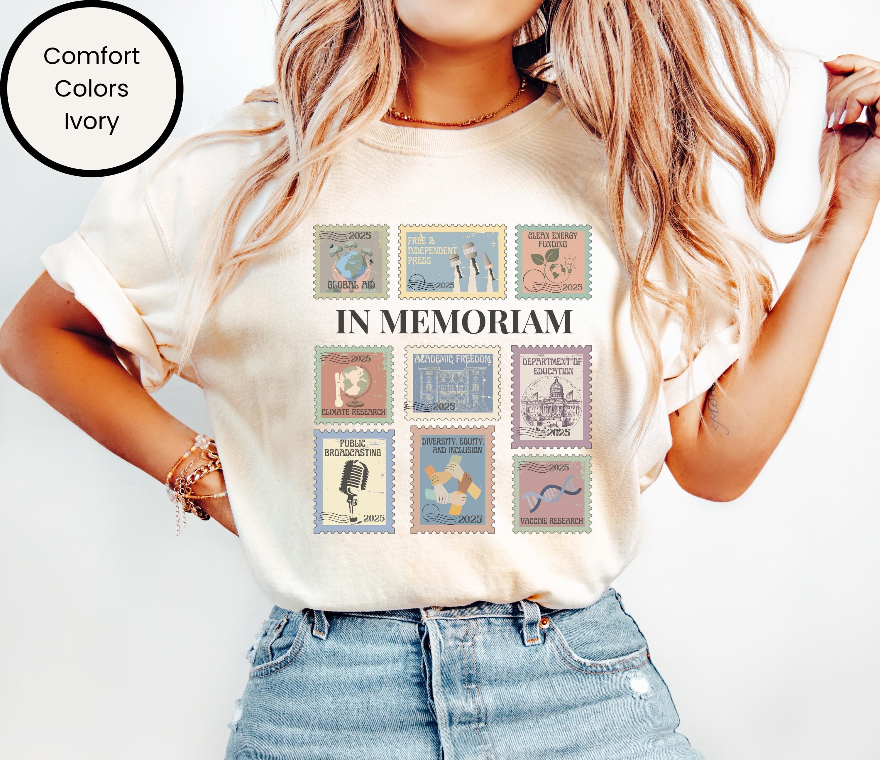 Retro Pro Democracy Shirt Comfort Colors® 1717 Unisex "in Memoriam", 35 ...