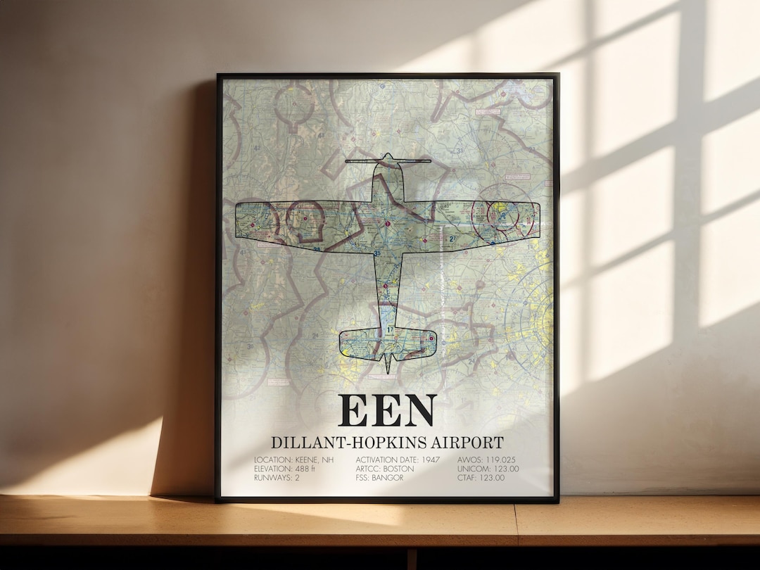Custom Airplane Sectional Print Personalized With ANY Airport, VFR ...