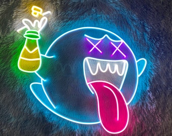 Mario Neon Light - Etsy