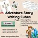 Adventure Story Writing Cubes, Story Writing Dice, Roll a Story ...