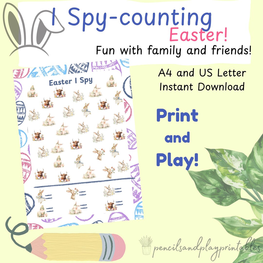 I Spy Game for Kids, Easter Activities, Fun Activities for Families ...