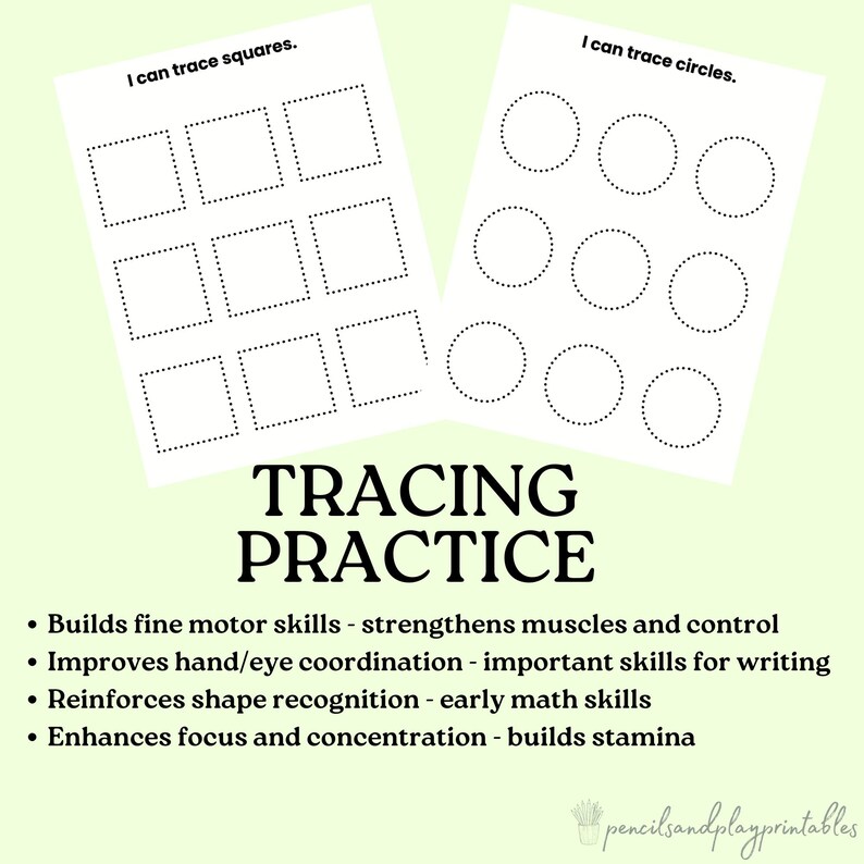 Shape Tracing Worksheets, Tracing Practice for Toddlers, Preschool ...