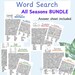 Bundle, 4 Seasons Word Search Bundle, Kids Activities, With Answer Key ...