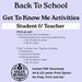 Get to Know Me Student & Teacher BIG BUNDLE, Get to Know You, Ice ...