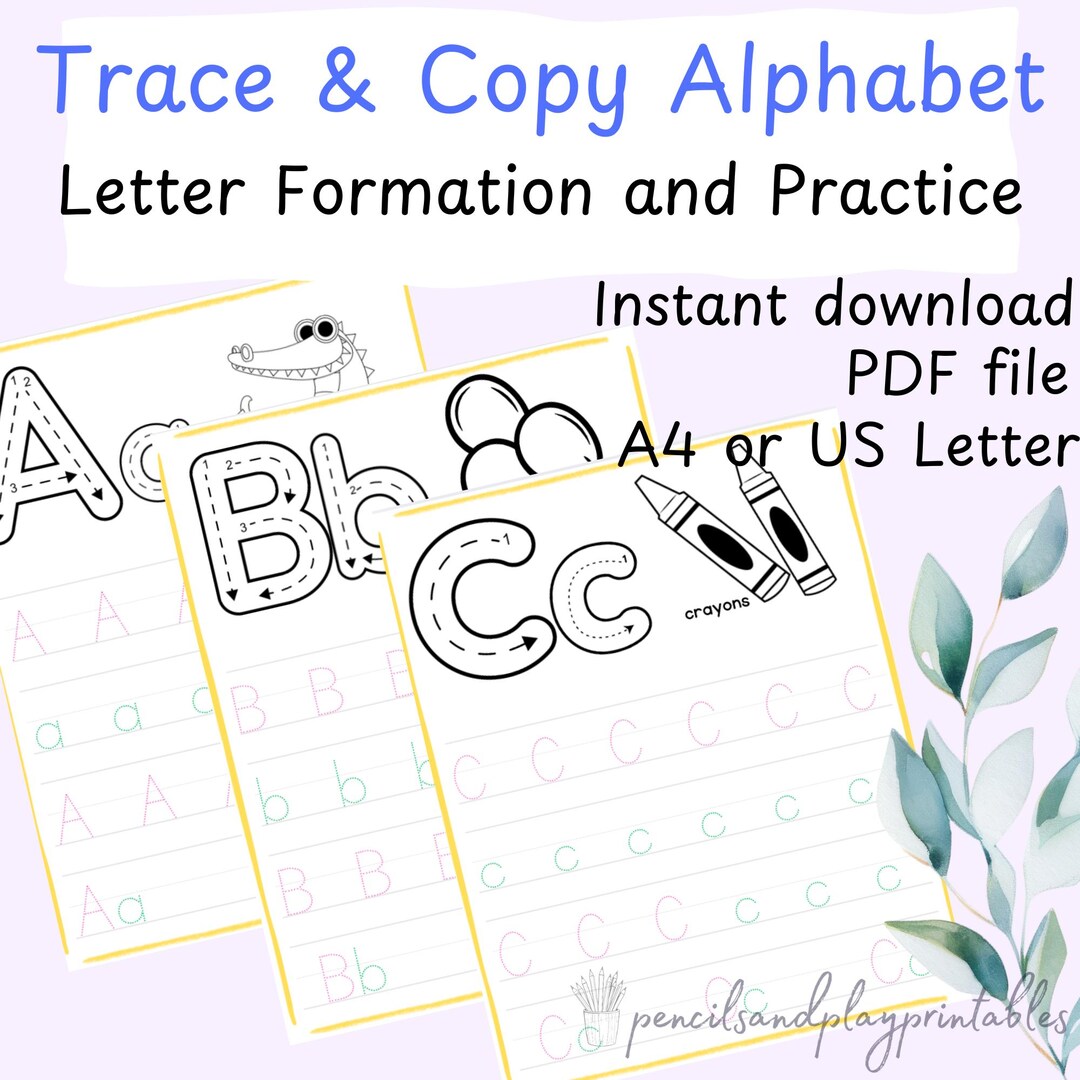 Alphabet Writing Practice Sheets, Tracing Sheets, Handwriting Printable ...