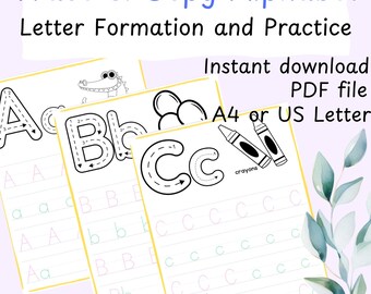 Handwriting Practice, Letter Formation Practice, Instant Download ...