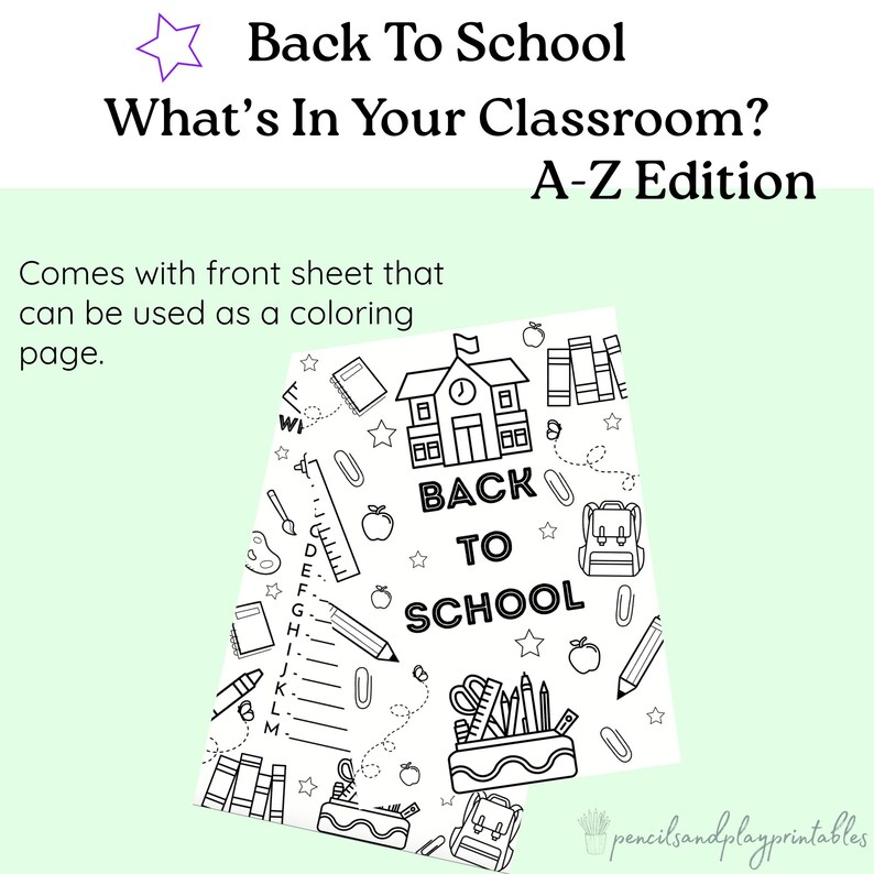 What's in Your Classroom Back to School Activity, Scavenger Hunt, Fun ...