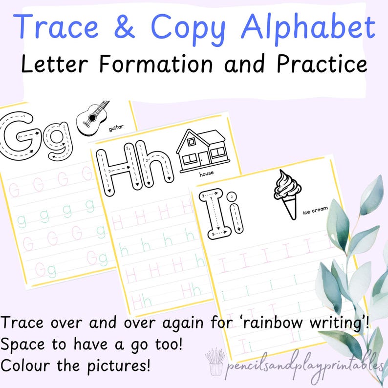 Alphabet Writing Practice Sheets, Tracing Sheets, Handwriting Printable ...