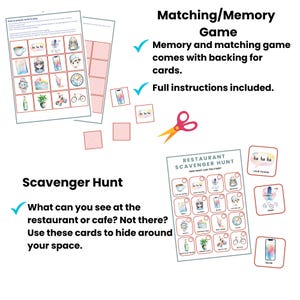 Restaurant Themed Activity Pack, Activity Pack for Kids, Restaurant ...