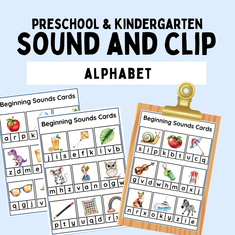 Alphabet Beginning Sounds Worksheets, Learn the Alphabet, Preschool ...