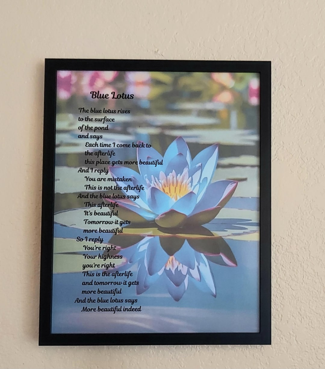 Blue Lotus Rises, Blue Lotus Poem, Lotus Poetry, Beautiful Poem ...