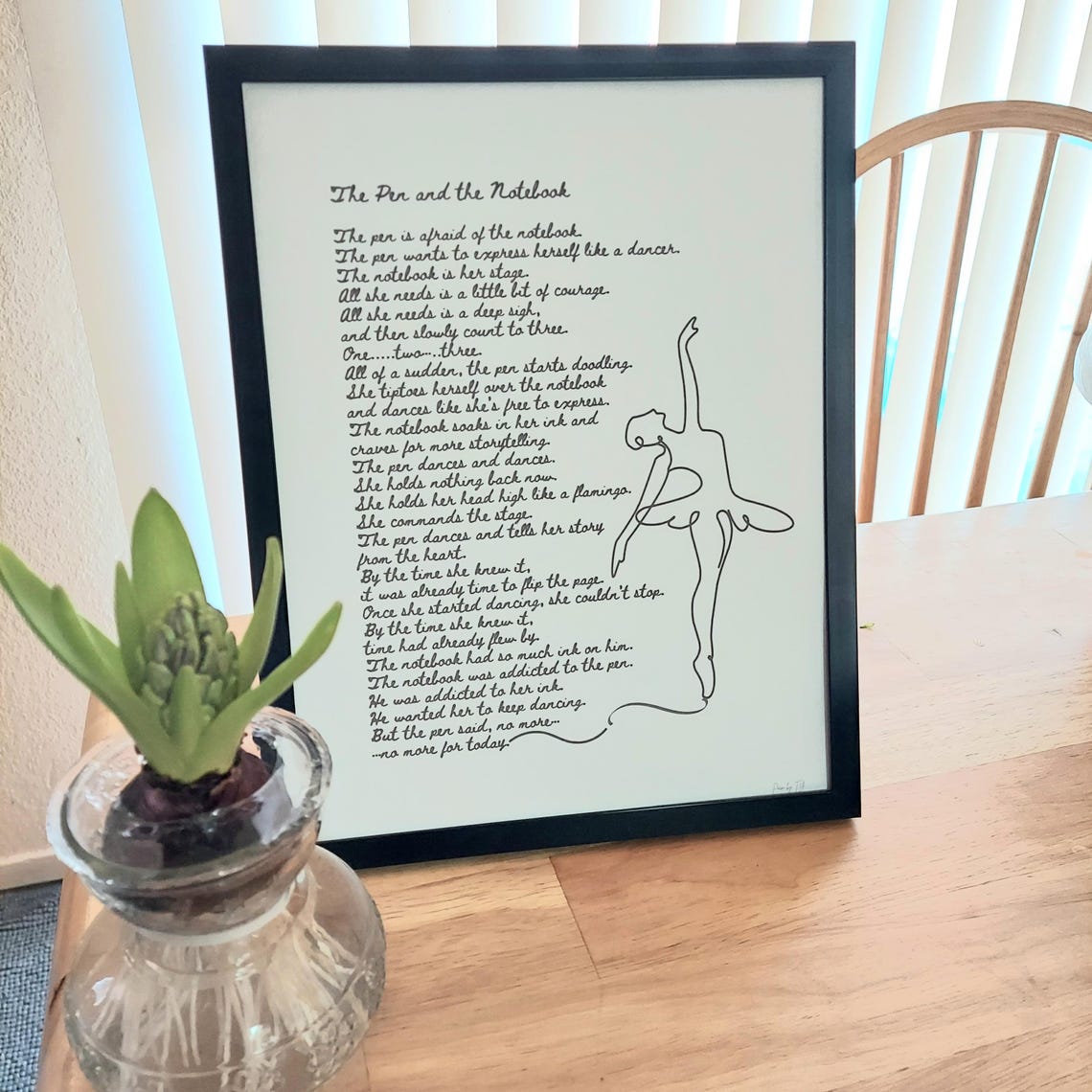 The Pen and the Notebook Poem, Poetry Pen, Notebook Poem, Ballerina ...