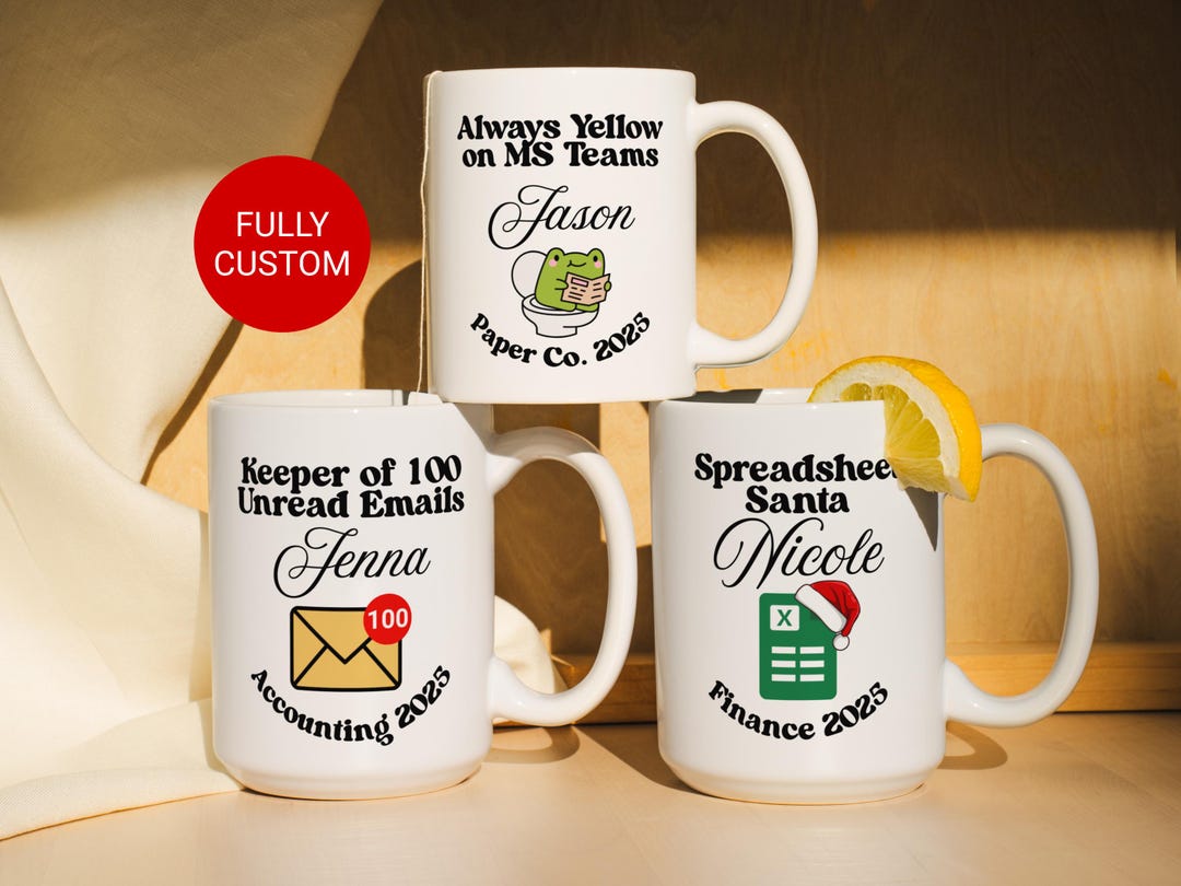Funny Custom Coworker Group Mug Personalized Office Humor Coffee Cup ...