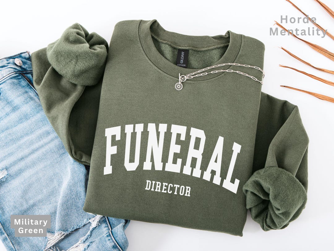 Funeral Director Sweatshirt Unisex Funeral Home Staff Preppy Sweater ...