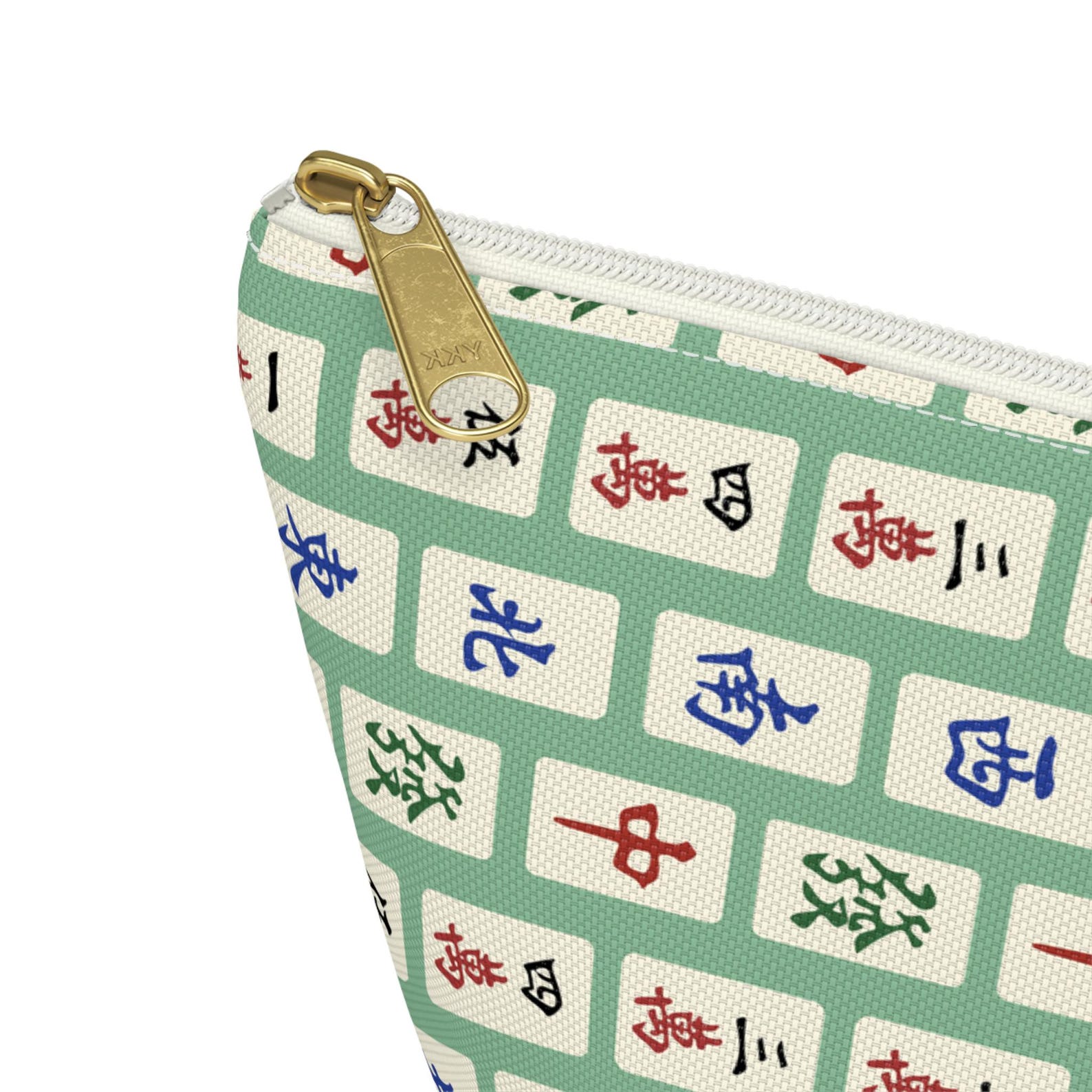 Green Mahjong Bag Mah Jongg Pattern Storage Pouch Mahjongg Lover Travel ...