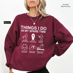 Funny Mortician Sweatshirt Things Dark Humor Funeral Worker Sweater ...