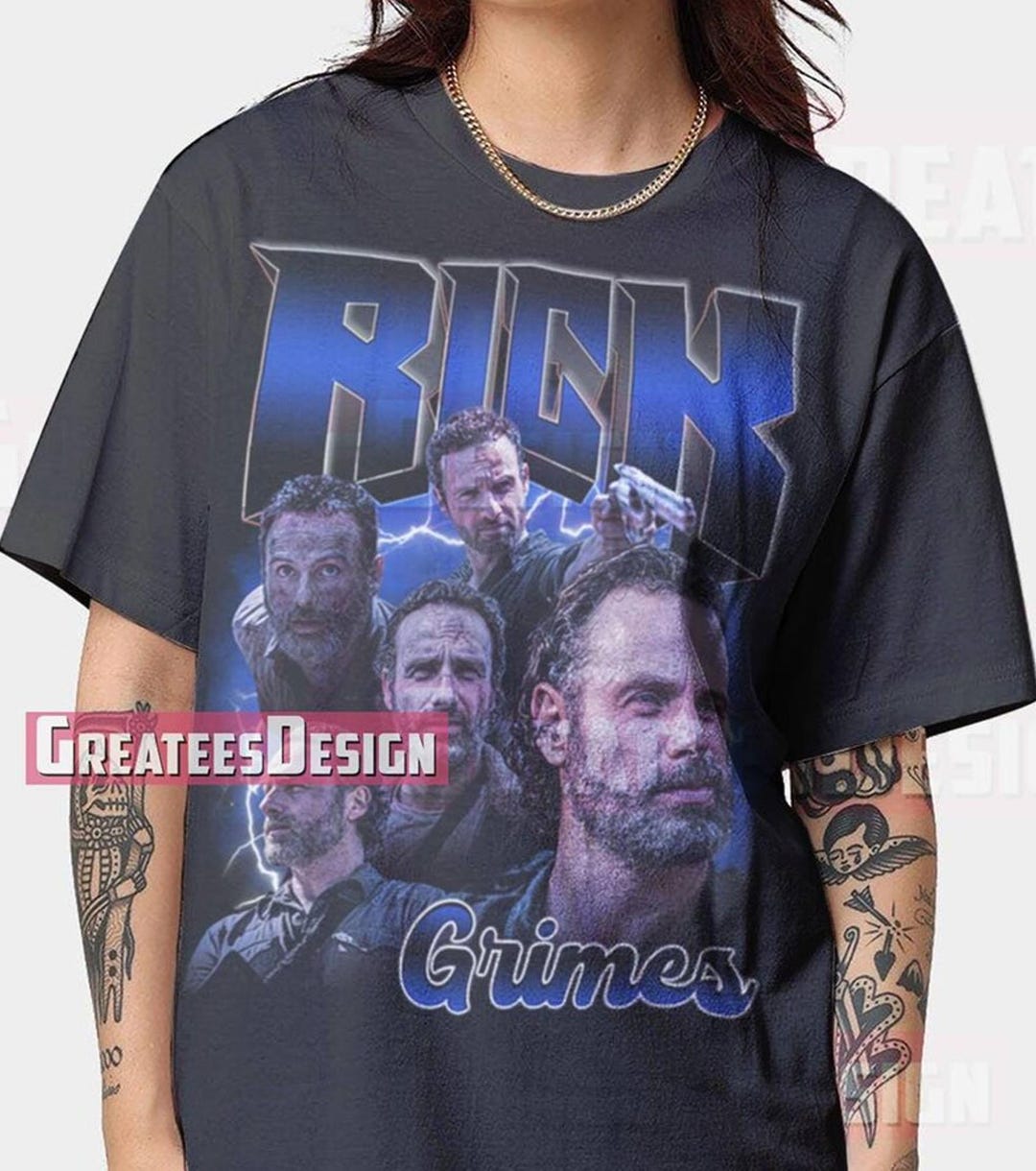 Limited Rick Grimes T Shirt Andrew Lincoln Vintage Bootleg 90s Styles ...