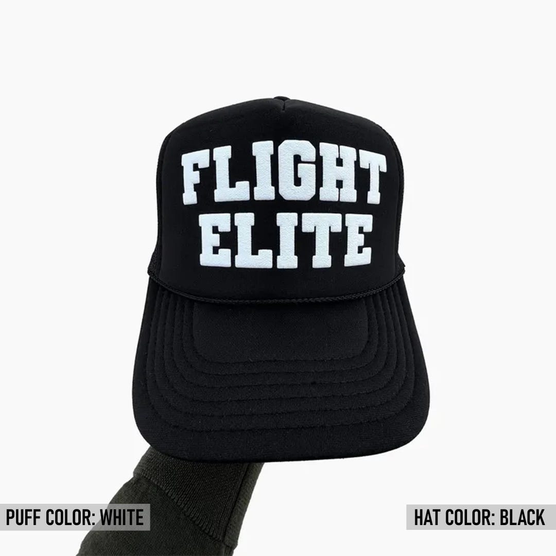 Flight Elite Hats, Flight Elite Caps, Flight Elite Puff Print Hat - Etsy