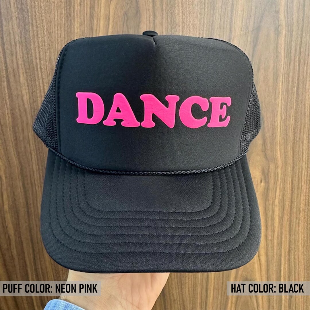 Dance Puff Print Trucker Hat, Dance Hat, Dance Caps - Etsy