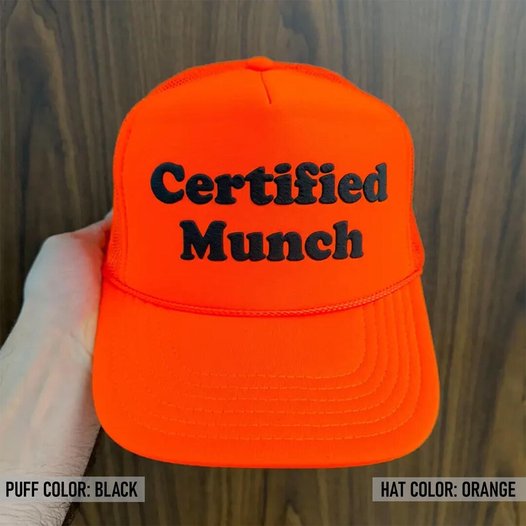 Certified Munch Puff Print Trucker Hat, Certified Munch Caps, Certified ...