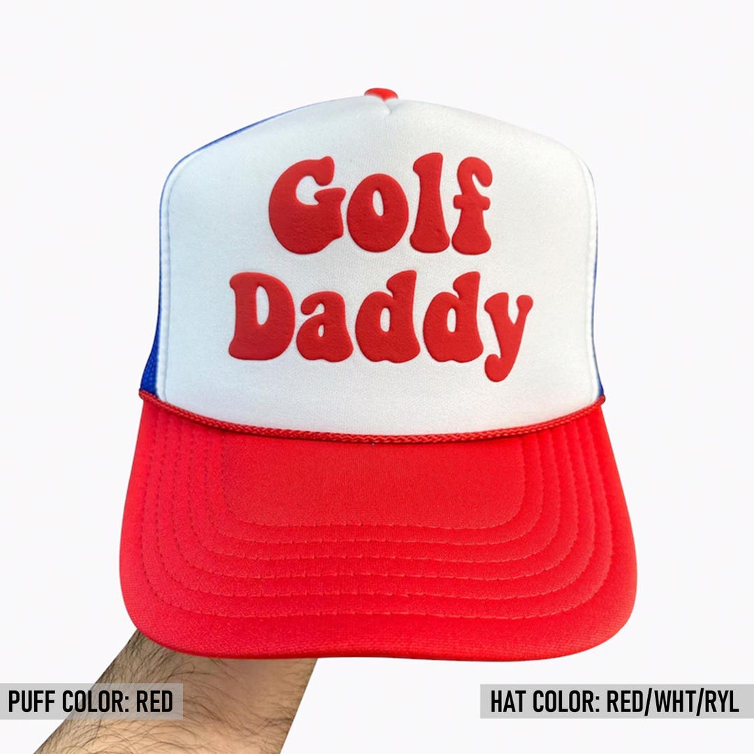 Golf Daddy Hat, Golf Daddy Puff Print Hat, Golf Daddy Caps - Etsy