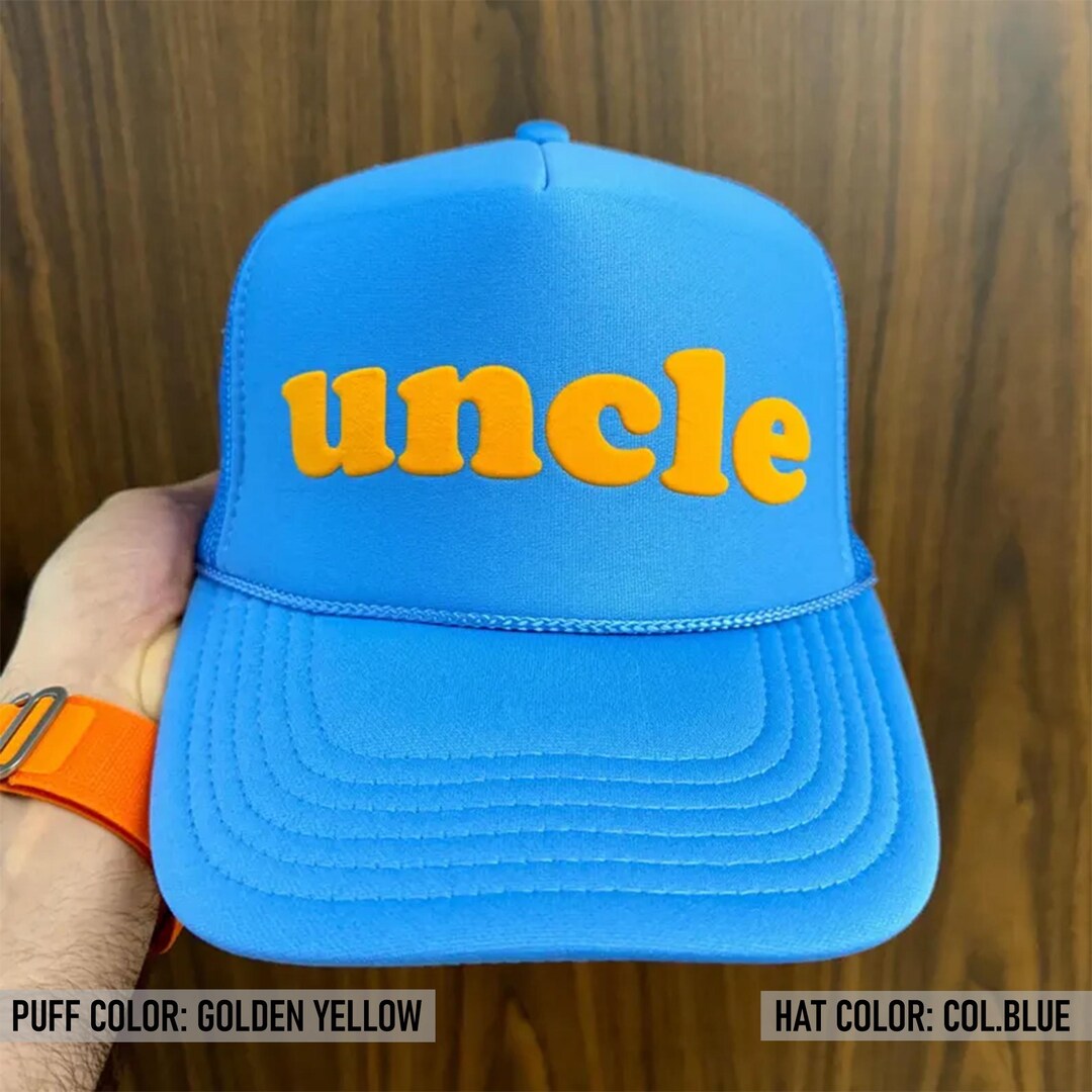 Uncle Puff Print Trucker Hat, Uncle Hat, Uncle Caps, Uncle Hat - Etsy