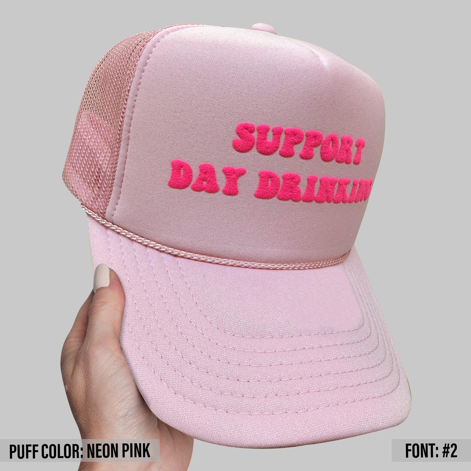 Custom PUFF Print Trucker Hat, Personalized Baseball Cap, Custom Caps ...