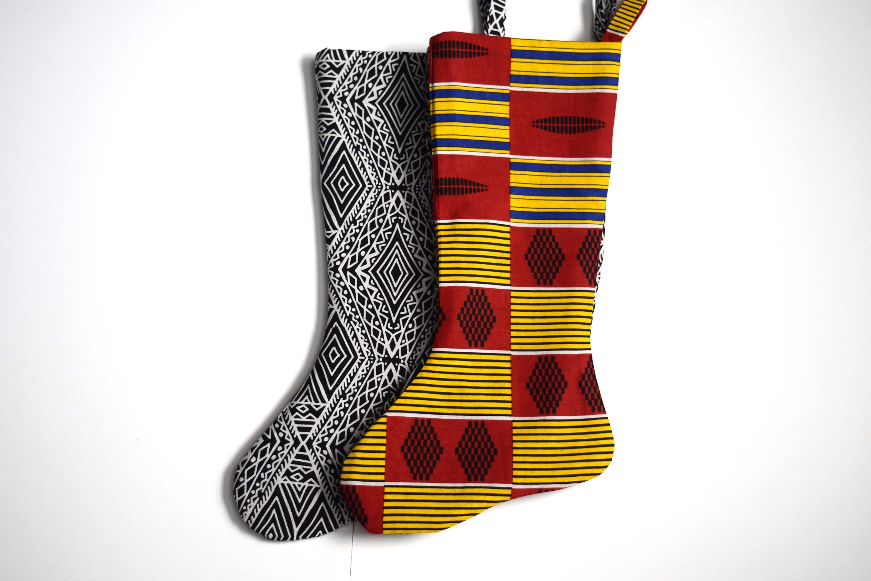 Ethnic Stockings / Colorful Christmas Stockings / African Print ...