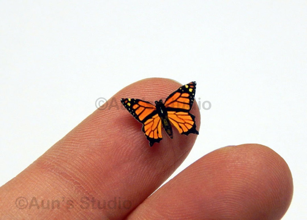 Tiny Paper Monarch Butterflies 10 Pieces One Sided - Etsy