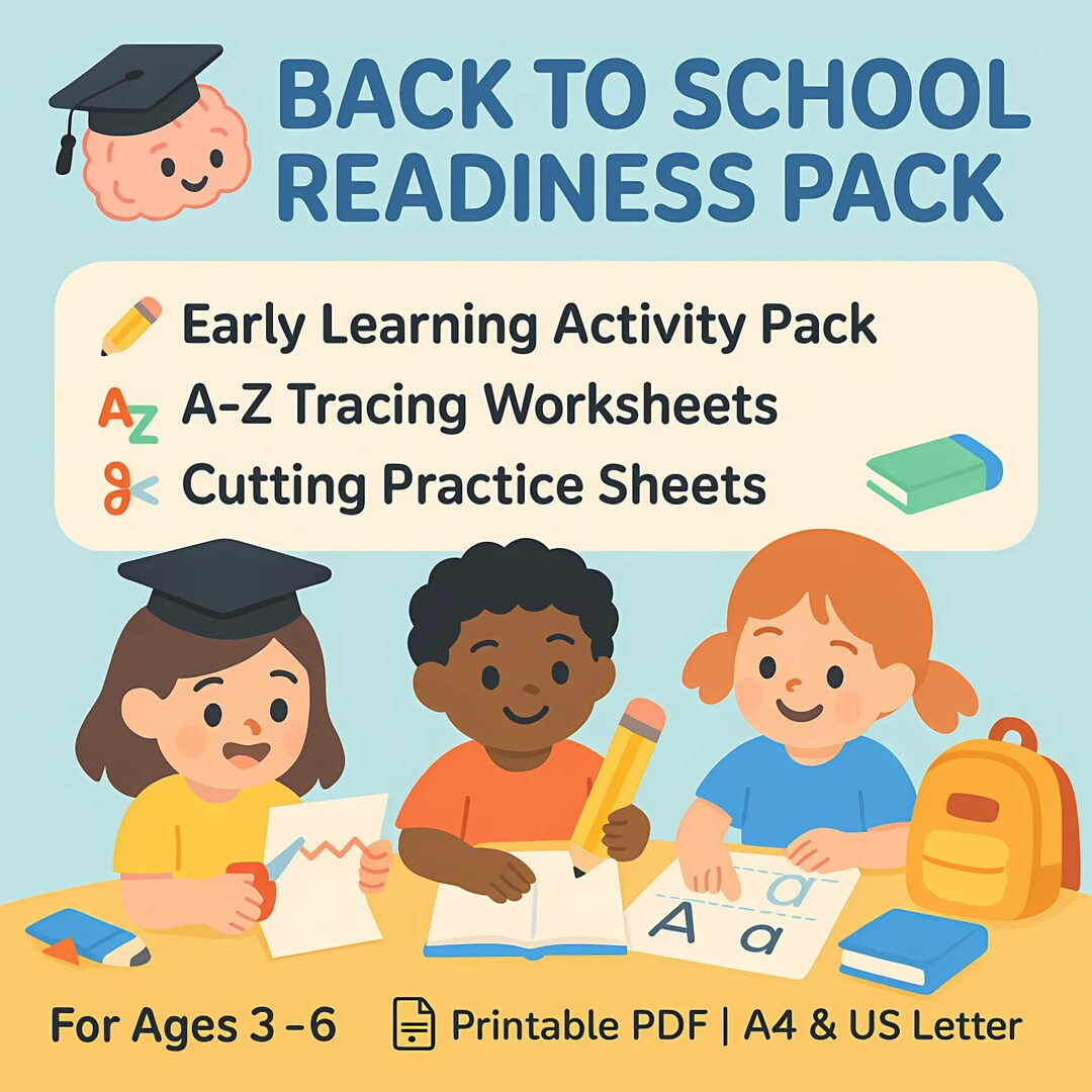 Back to School Readiness Pack – Printable Preschool Worksheets | Pre-k ...