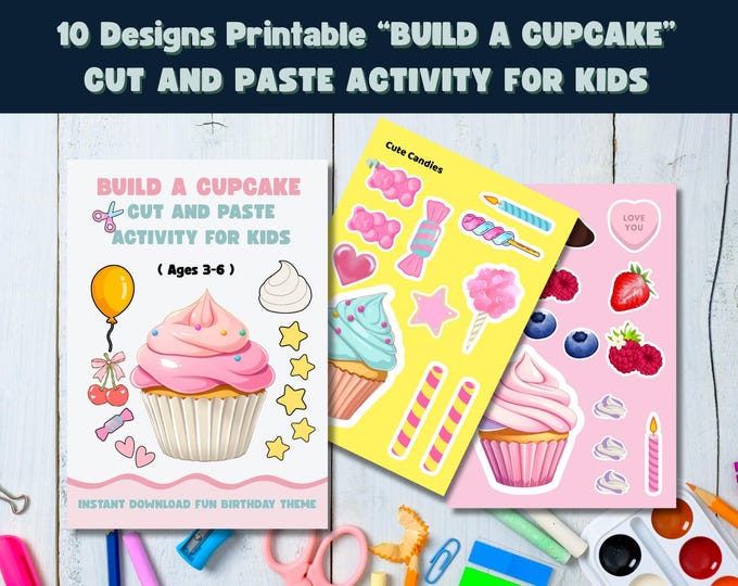Cupcake Activity: Pretend Play Bake Shop Printable (PDF File) - Etsy Canada