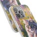 Fluffy Gray Tabby Cat Outdoors With Wildflowers Fits iPhone 15 16 All ...
