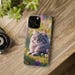 Fluffy Gray Tabby Cat Outdoors With Wildflowers Fits iPhone 15 16 All ...