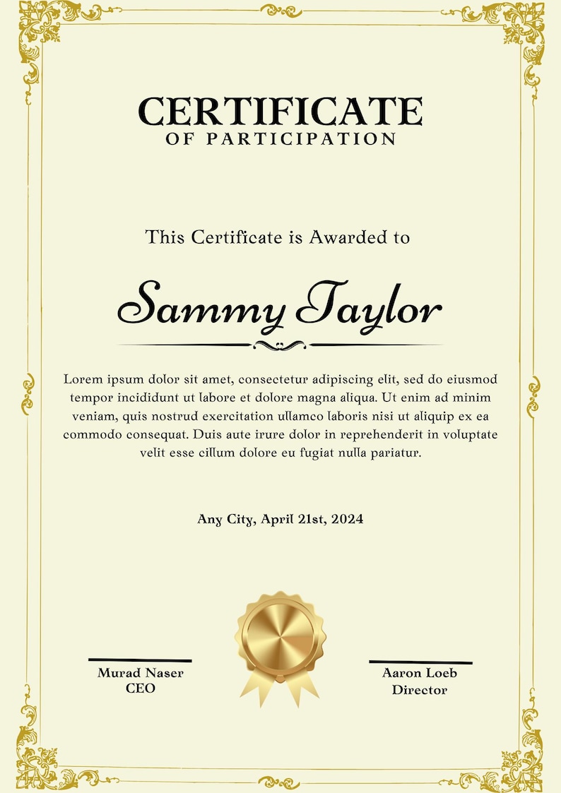 Certificate Design - Etsy