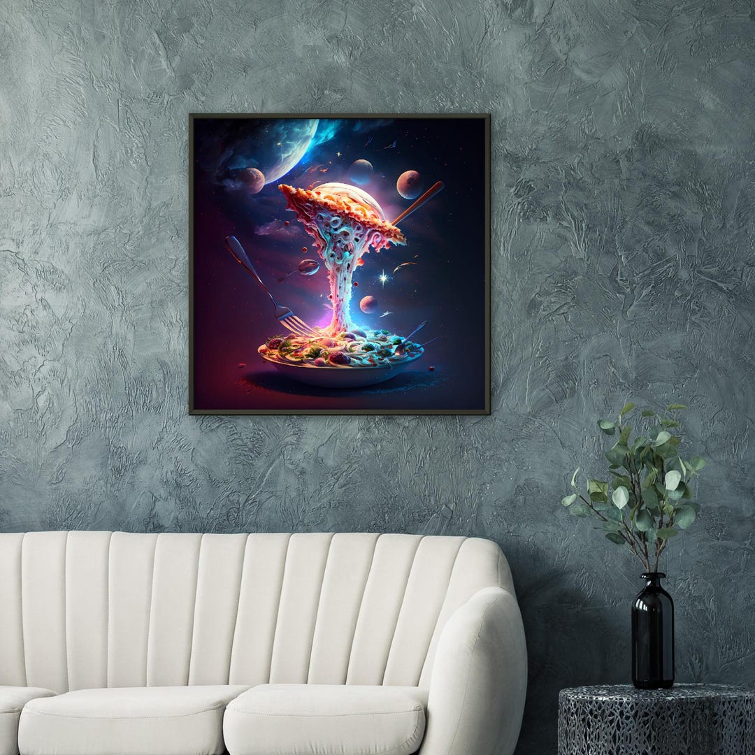 Spacetime Spaghetti | Metal Framed Wall Art - Etsy