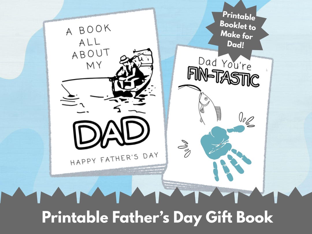 Kids Printable Father's Day Gift - Booklet With All About Dad ...