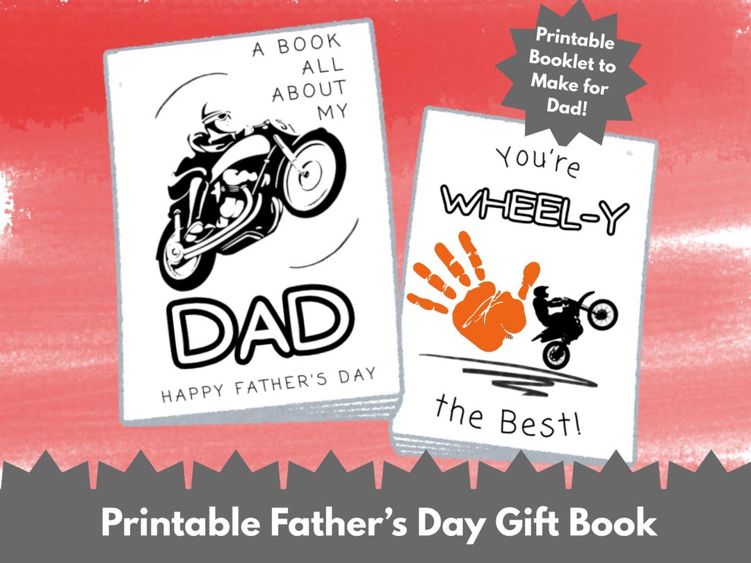 Kids Printable Father's Day Gift - Booklet With All About Dad ...