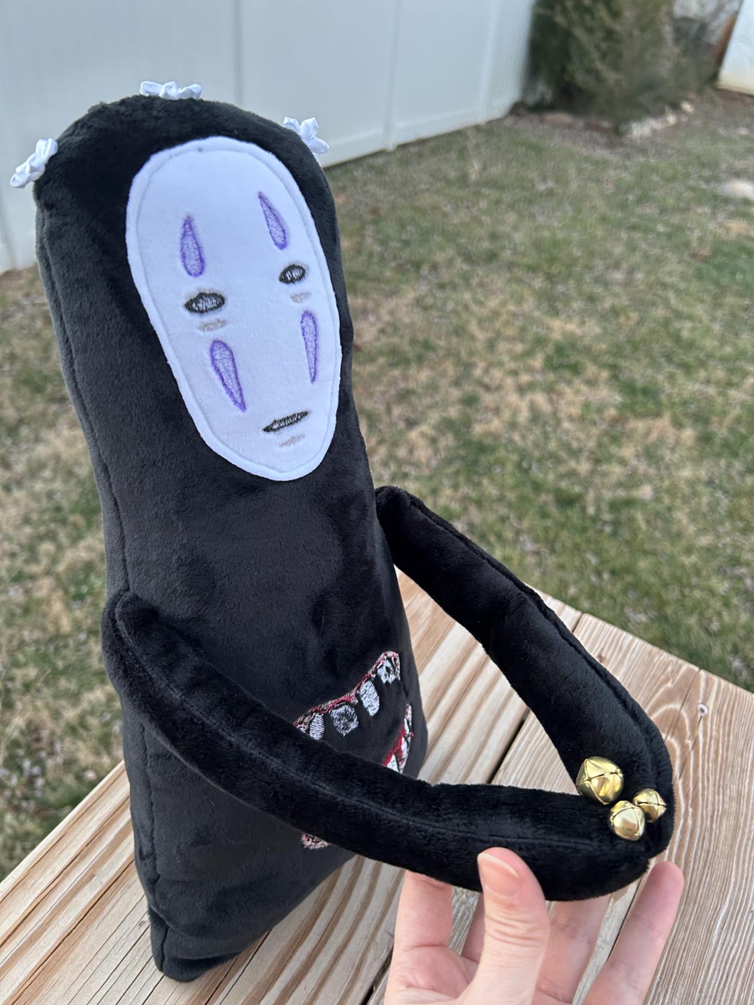 No Face Plush -handmade Original - Etsy UK