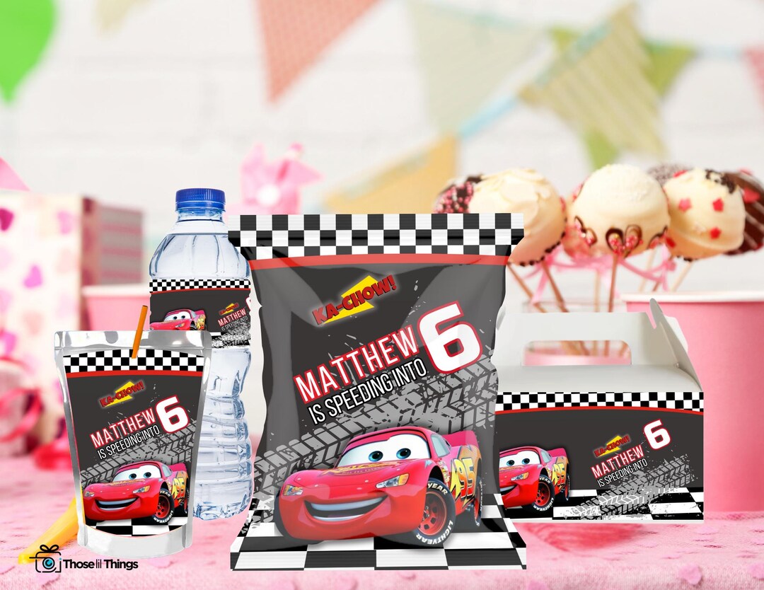 Birthday Party Favor Printable | Pixar Cars Theme| Birthday Favor ...